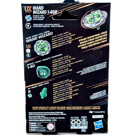 Beyblade X Wand Wizard 1 60r Ux Series Hasbro