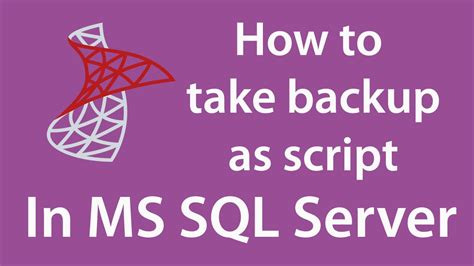 How To Take Backup In Sql Server As Script In Tamil Sql Server 2019 2021 Youtube