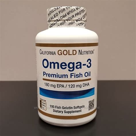 California Gold Omega 3 / Омега 3 - 100 капсул / США, 420 грн. купить ...