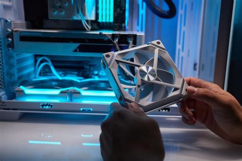 Premium Photo Computer Technician Installs Cooling System Of Computer