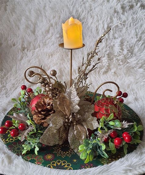Arranjo de Mesa Castiçal Vela de Led Elo