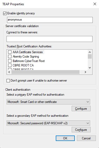 Solved Windows Machine Use Eap Tls And Then Peap During Roaming Cisco Community