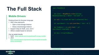 MongoDB Mobile Bringing The Power Of MongoDB To Your Device PPT