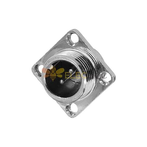 Elecbee Gx12 Aviation Connector Male 2pin Straightflange Solder Type