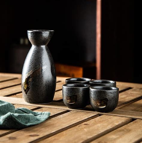 Sake Set Ceramic Sake Set Japanese Sake Cup Set Sake Pot Wine