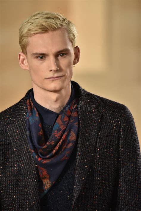 A Model Walks The Runway Wearing Perry Ellis During New York Fashion