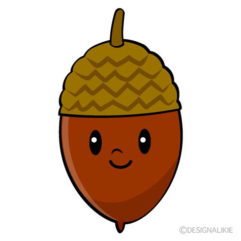 かわいいドングリのイラスト素材｜無料ダウンロード Illustcute