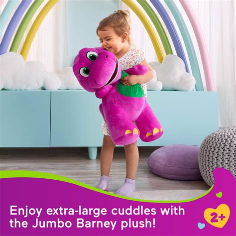 Fisher Price Barneys World Jumbo Barney Plush Mattel