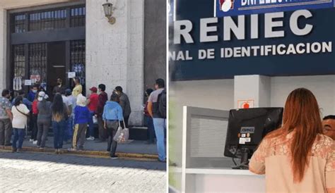 Lima Y Arequipa Reportan Interminables Colas De Espera En Reniec Por