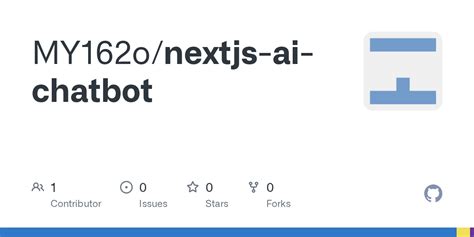 Github My162onextjs Ai Chatbot