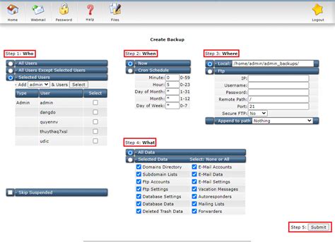 Hướng Dẫn Backup Website Với Admin Backuptransfer Trên Directadmin