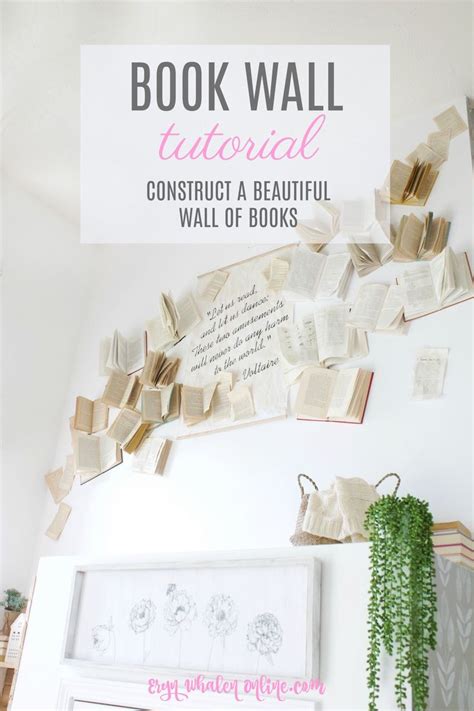 A Book Wall Tutorial How To Construct A Beautiful Wall Of Books Book