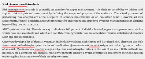 Risk Assessment Vs Risk Analysis By Wentz Wu Issap Issep Issmp Cissp