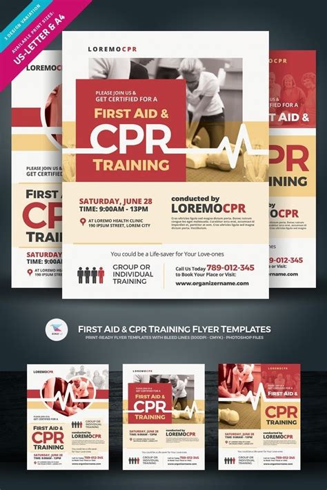 Cpr Flyer Template Printable Cpr Training First Aid First Aid Cpr