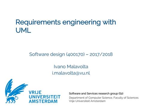 Requirements Engineering With Uml Software Design Computer Science
