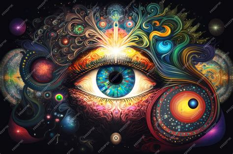 Premium Ai Image Maximalist Cosmic Being In A Multiverse Of Possibilities