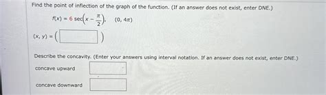 Solved Find The Point Of Inflection Of The Graph Of The Chegg