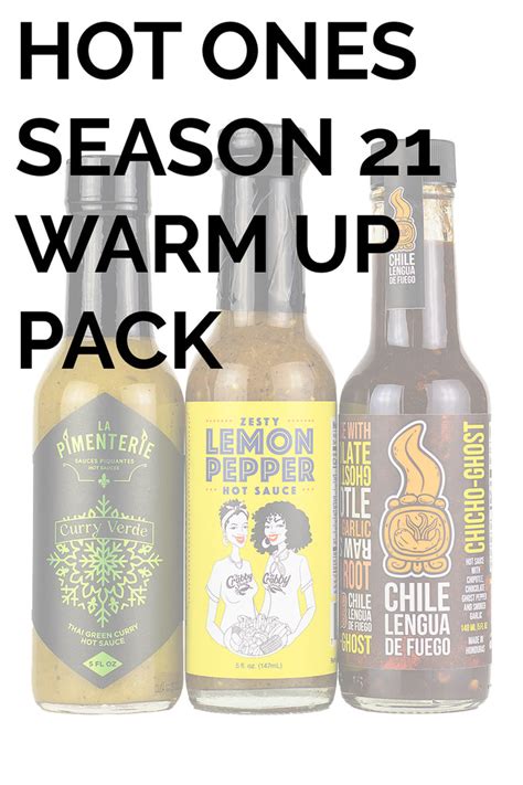 Hot Ones Hot Sauce Warmup Pack Season 21 Heatonist