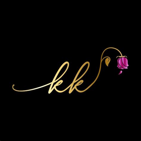 KK Monogramm Logo für Feiern Hochzeiten Grußkarten Einladungen