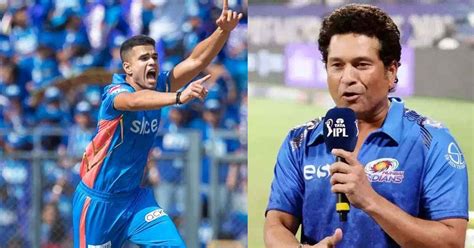 Sachin Tendulkar Emotional Sachin Tendulkar Celebrating Arjun