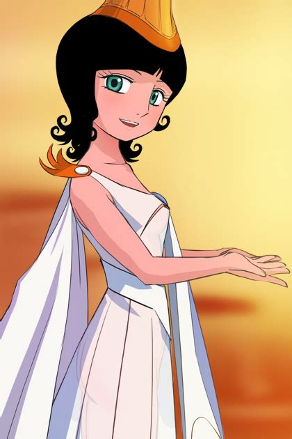 Safebooru 1girl Character Request Dress Haruyama Kazunori Looking At Viewer Open Mouth Retro
