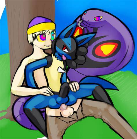 Rule 34 Anal Anal Sex Arbok Balls Blonde Hair Gay Hypnosis Lucario