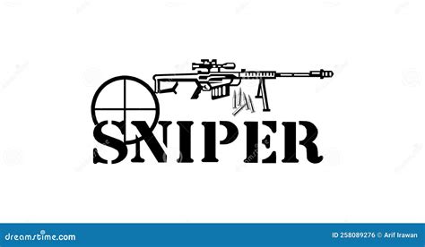 Sniper Silhouette Logo Sign Stock Vector Illustration Of Accuracy