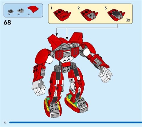 Lego Instructions For Set 76996 Knuckles Guardian Mech Sonic The Hedgehog Modern Games