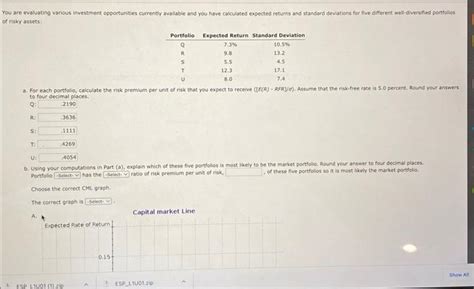 Solved Chapter 06 Assignment An Introduction To Portfolio