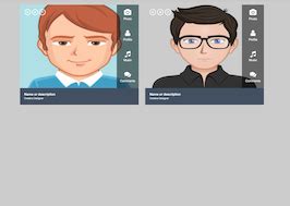 Preview Bootstrap Html Snippet Profile Tab Widget