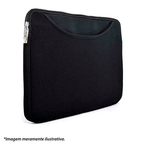 Gaúcha Distribuidora De Informática Case Para Notebook 156 Pol Com Bolso Frontal Preto 336