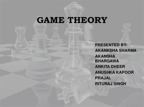 Game Theory Ppt