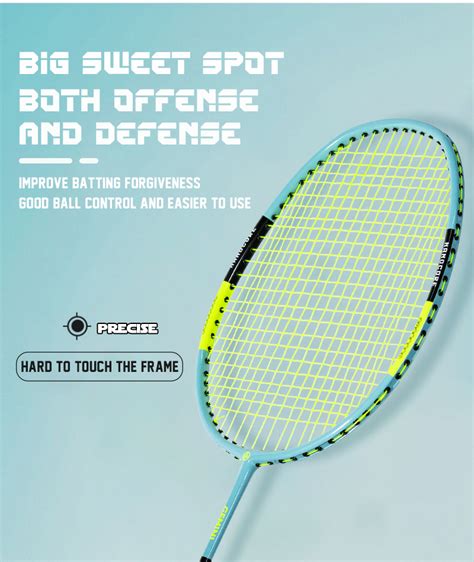 Alpsport 2pcs 4u G5 100 Carbon Fiber Badminton Racket Original Design