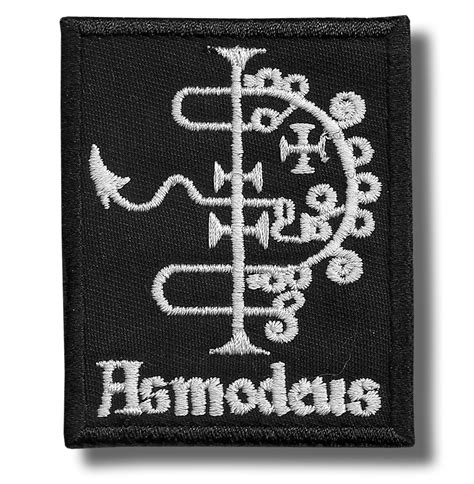 Sigil Of Asmodeus Embroidered Patch 6x7 Cm Patch