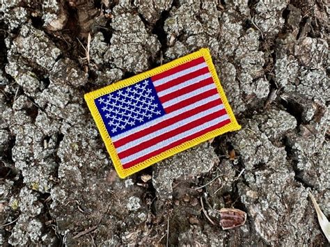 American Flag Embroidered Patch Rebel Nation