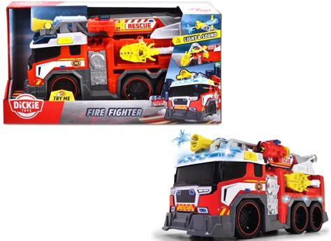 Пожарная машина Dickie Toys Борец с огнем со звуковым и световым ...