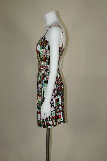 Todd Oldham Multi Colored Sequined Beaded Cocktail Dress At StDibs