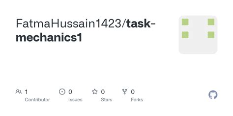 Github Fatmahussain Task Mechanics