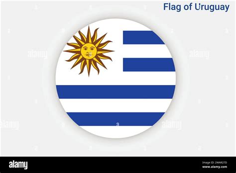 High Detailed Flag Of Uruguay National Uruguay Flag South America 3d