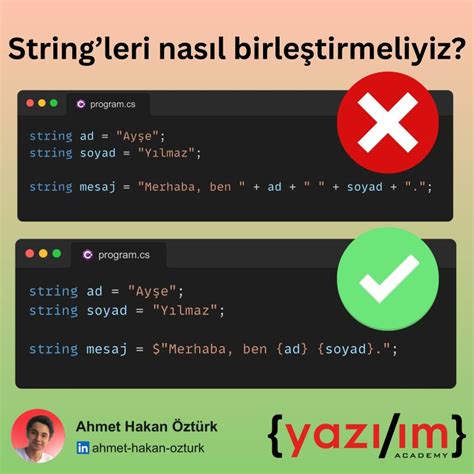Ahmet Hakan Öztürk Linkedin‘de Csharp Dotnet Yazilimgelistirme