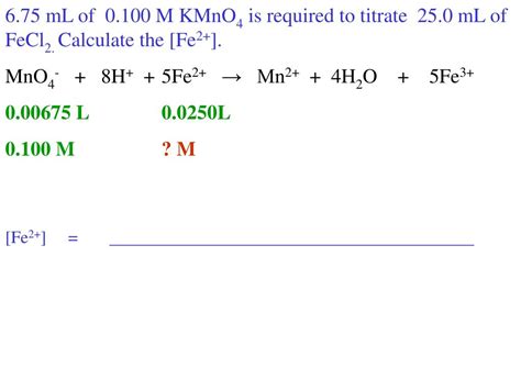 Ppt Redox Titrations Powerpoint Presentation Free Download Id2952040
