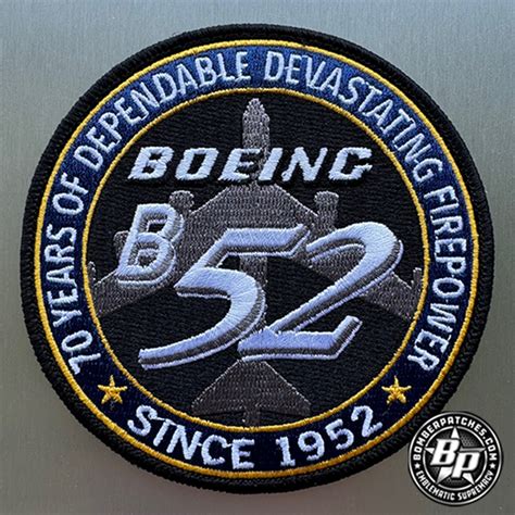 B 52 Stratofortress 70th Anniversary Morale Patch Bomber Patches