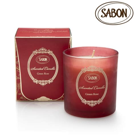 SABON玻璃蠟燭 綠玫瑰 230g 誠品線上