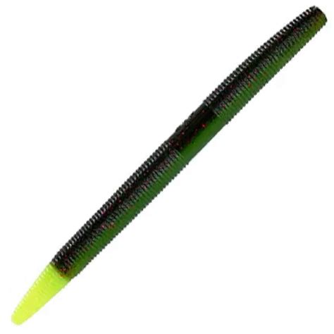 Yamamoto 5 Inch Senko Stick Bait Green Pumpkin Wred Dots Chartreuse