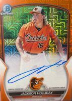 Jackson Holliday 2023 Bowman Mega Box BMA JH Chrome Prospect Auto