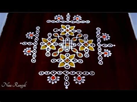 Excellent Melikala Muggulu Beautiful Sikku Kolam Rangoli Designs Dots Simple
