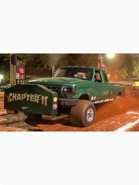 Ford Pro Stock Pulling Truck Chapter 11 Sticker By Dieselmafia