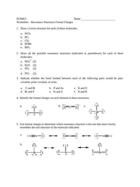 Resonance Structures Formal Charges 2 Pdf