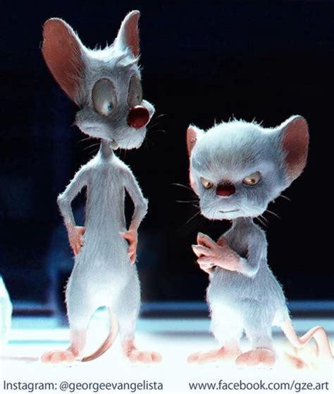 Así lucirían Pinky y Cerebro en un live action