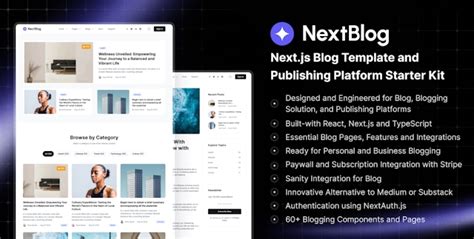 Nextblog Nextjs Blog Template And Publishing Platform Starter Kit
